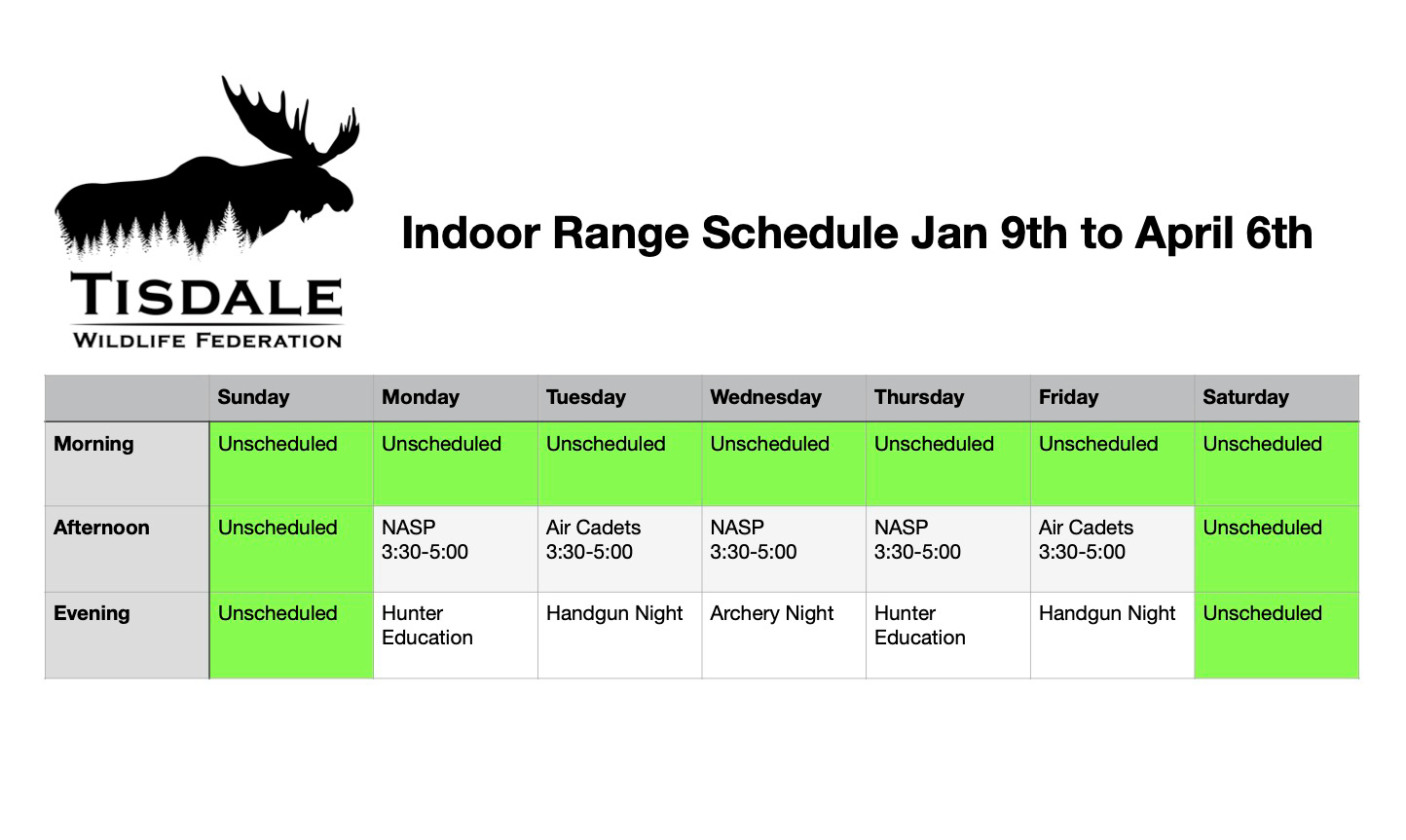 Ranges – Tisdale Wildlife Federation